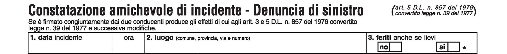 Come compilare un modulo CAI | Acilia Unipol